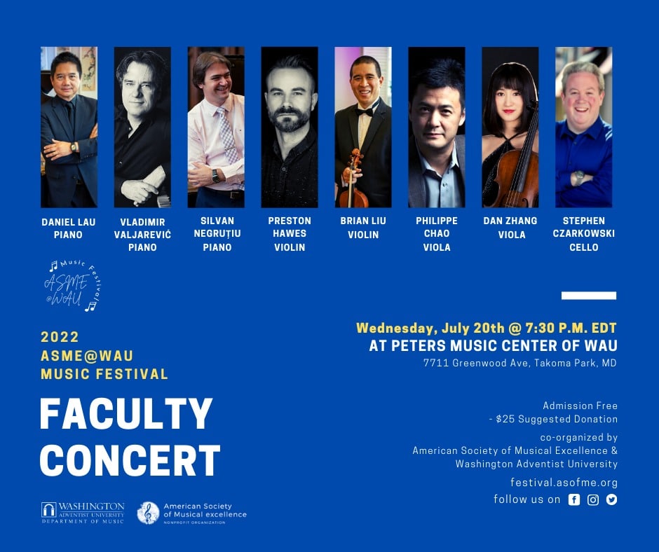 Events | ASME@WAU Music Festival and Music School at D.C.